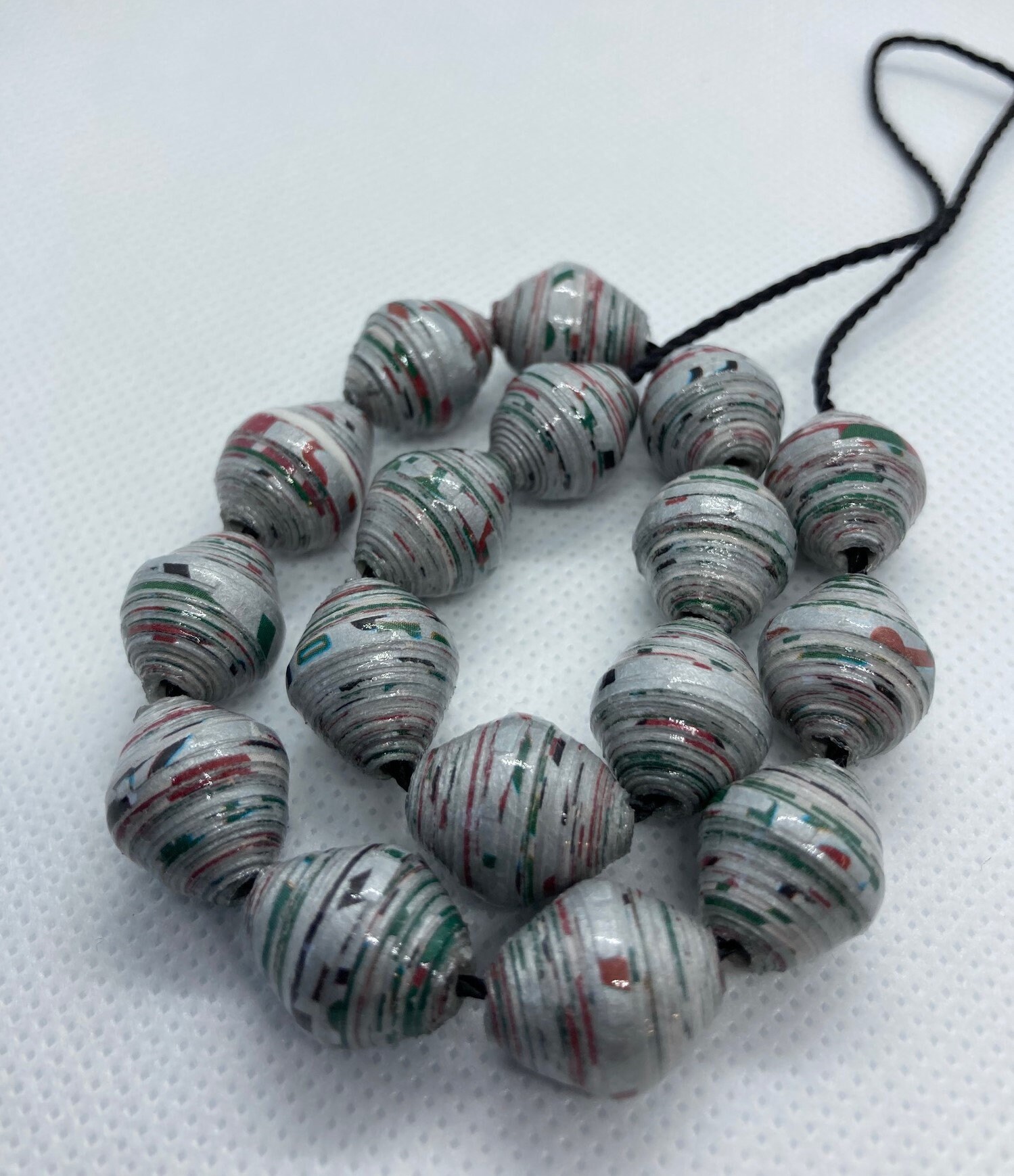 Paper Beads Handmade Loose Beads Jewelry Making DIY Craft Beads Lot of ...