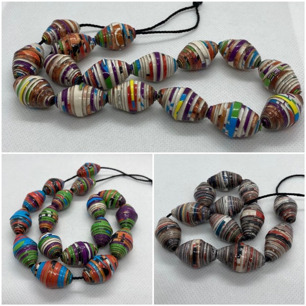 Handmade Paper Beads - Etsy