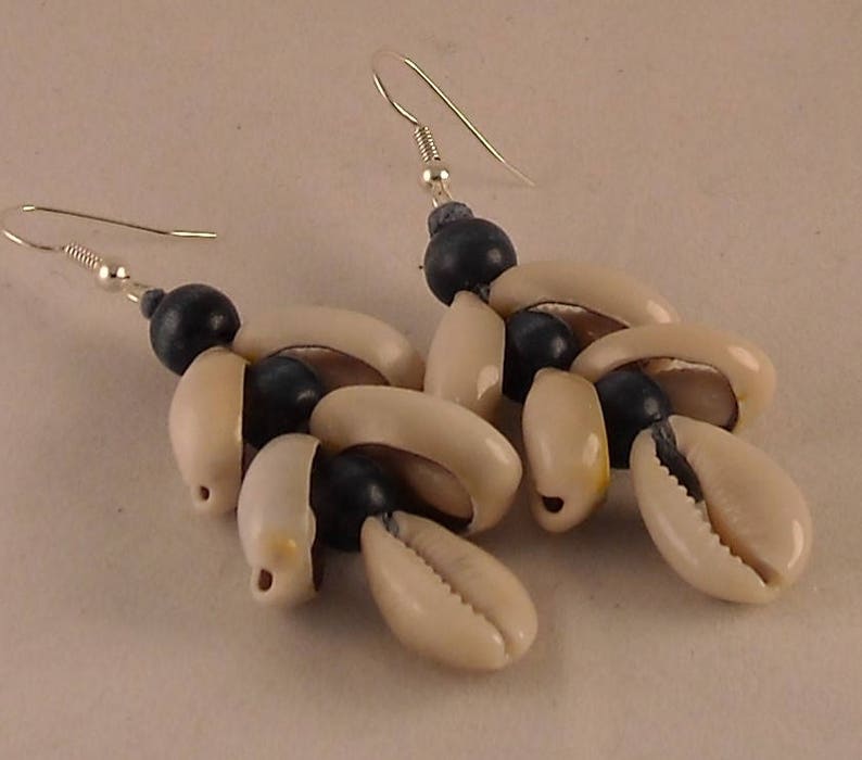 Afrocentric Cowrie Shells African Earrings Tribal Earrings African ...