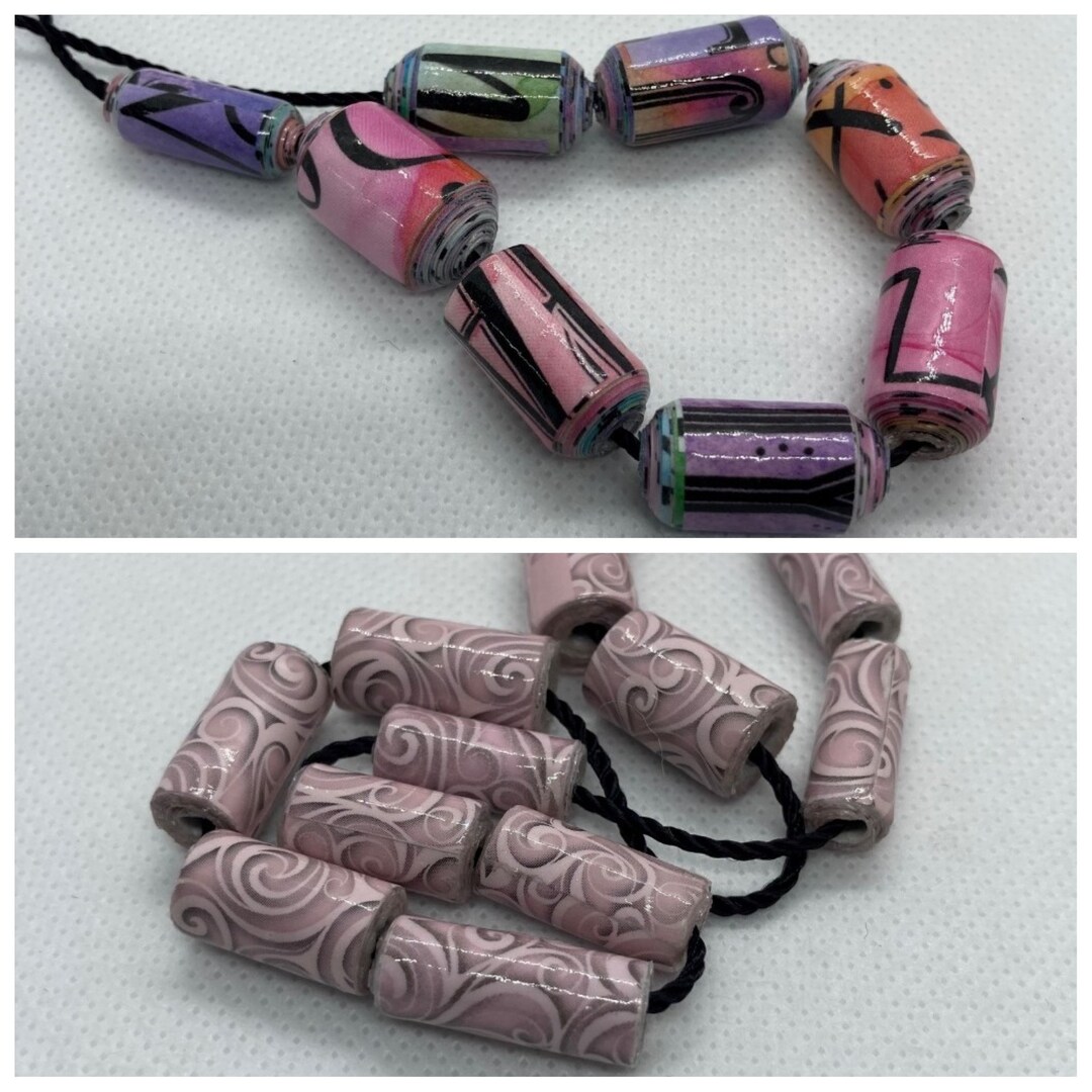 Paper Beads | Handmade | Loose Beads | Jewelry Making | DIY | Craft ...
