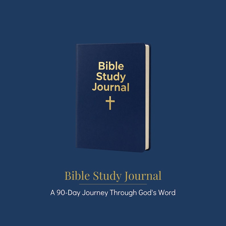 Bible Study Journal Printable | 90-day Christian Devotional | Scripture ...