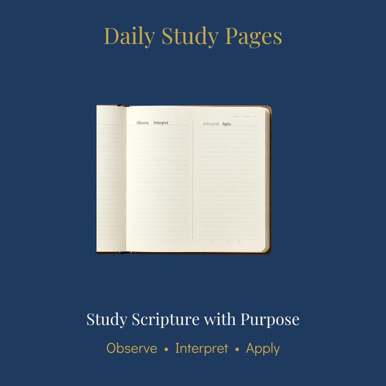 Bible Study Journal Printable | 90-day Christian Devotional | Scripture ...