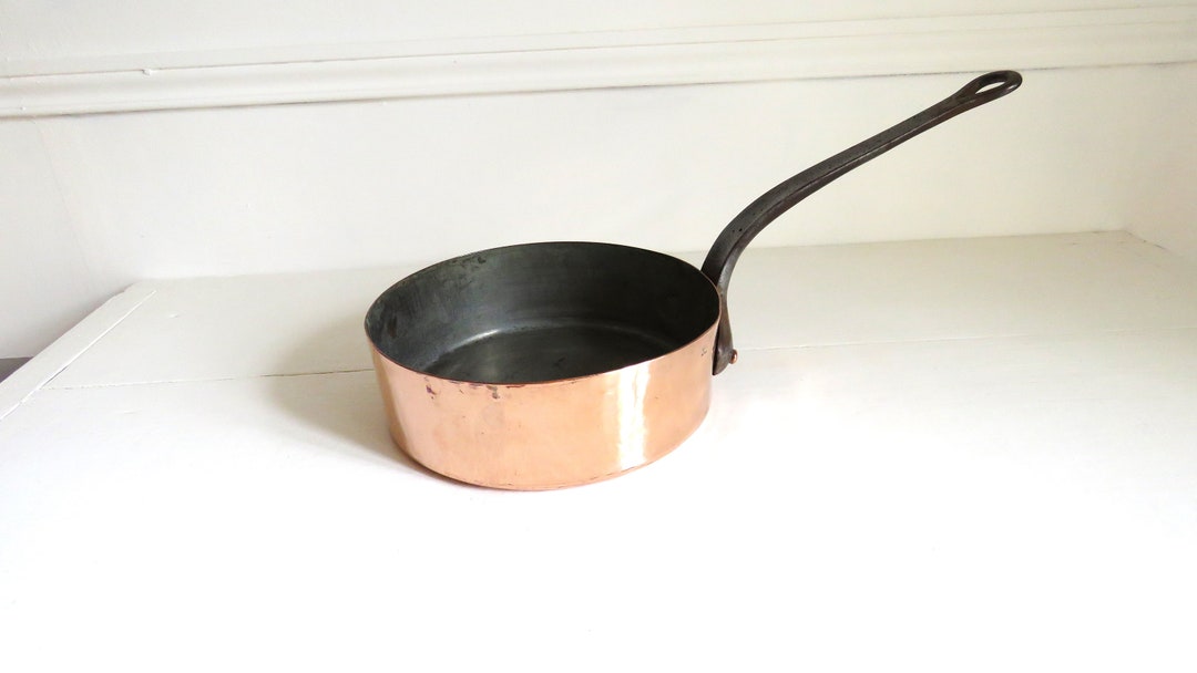 Antique French Saute Pan, Copper Saute Pan 22 Cm, Antique Copper Saute ...