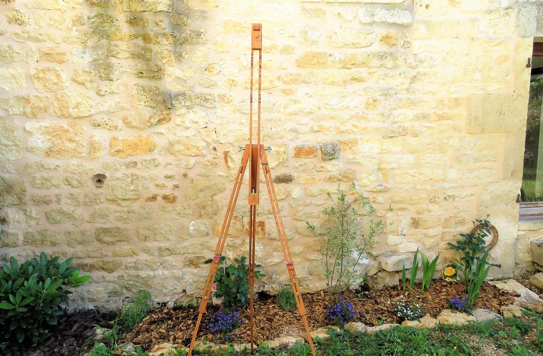 Vintage Italian Artist Easel, Adjustable Artist Easel, Portable Easel ...