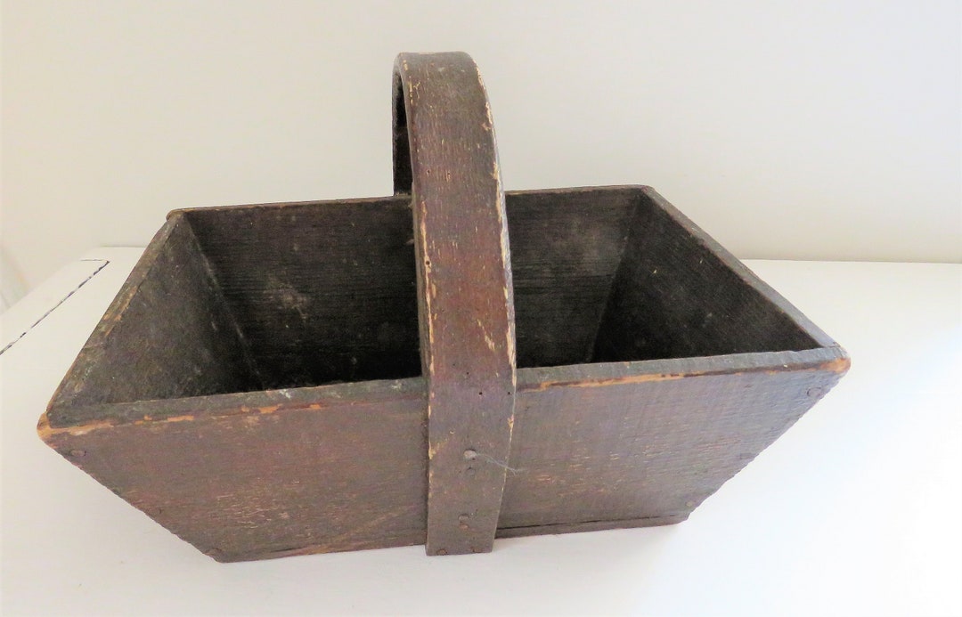 Vintage French Wooden Garden Trug, Hand Crafted Garden Trug - Etsy