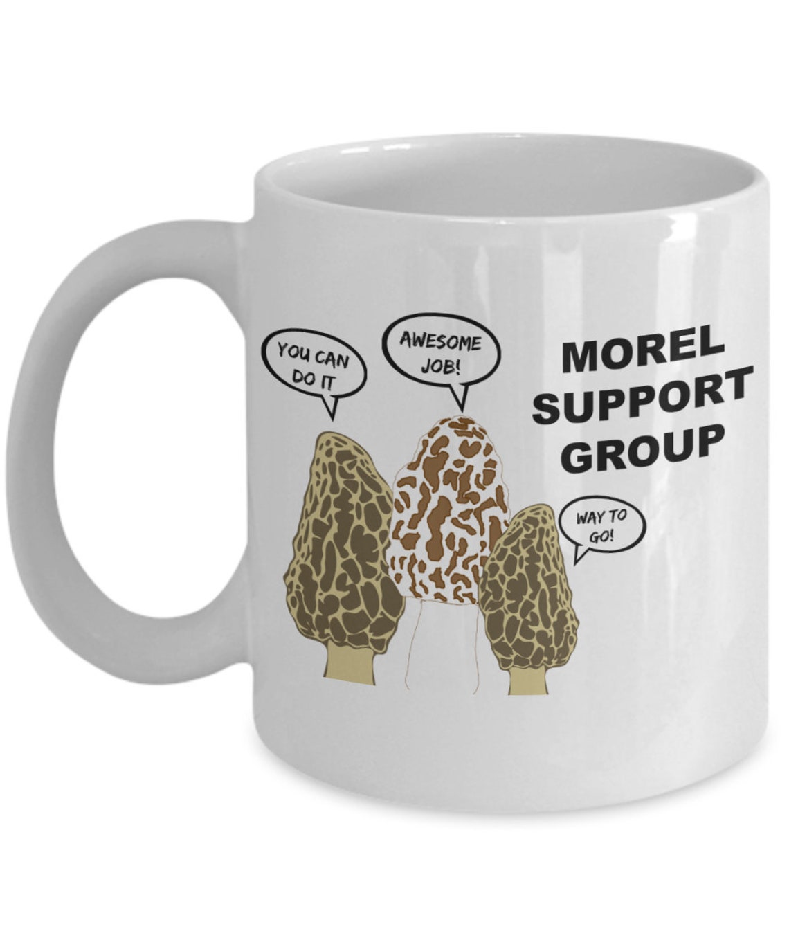 Morel Support Group Mug Mushroom Lover Coffee Cup Mushroom | Etsy