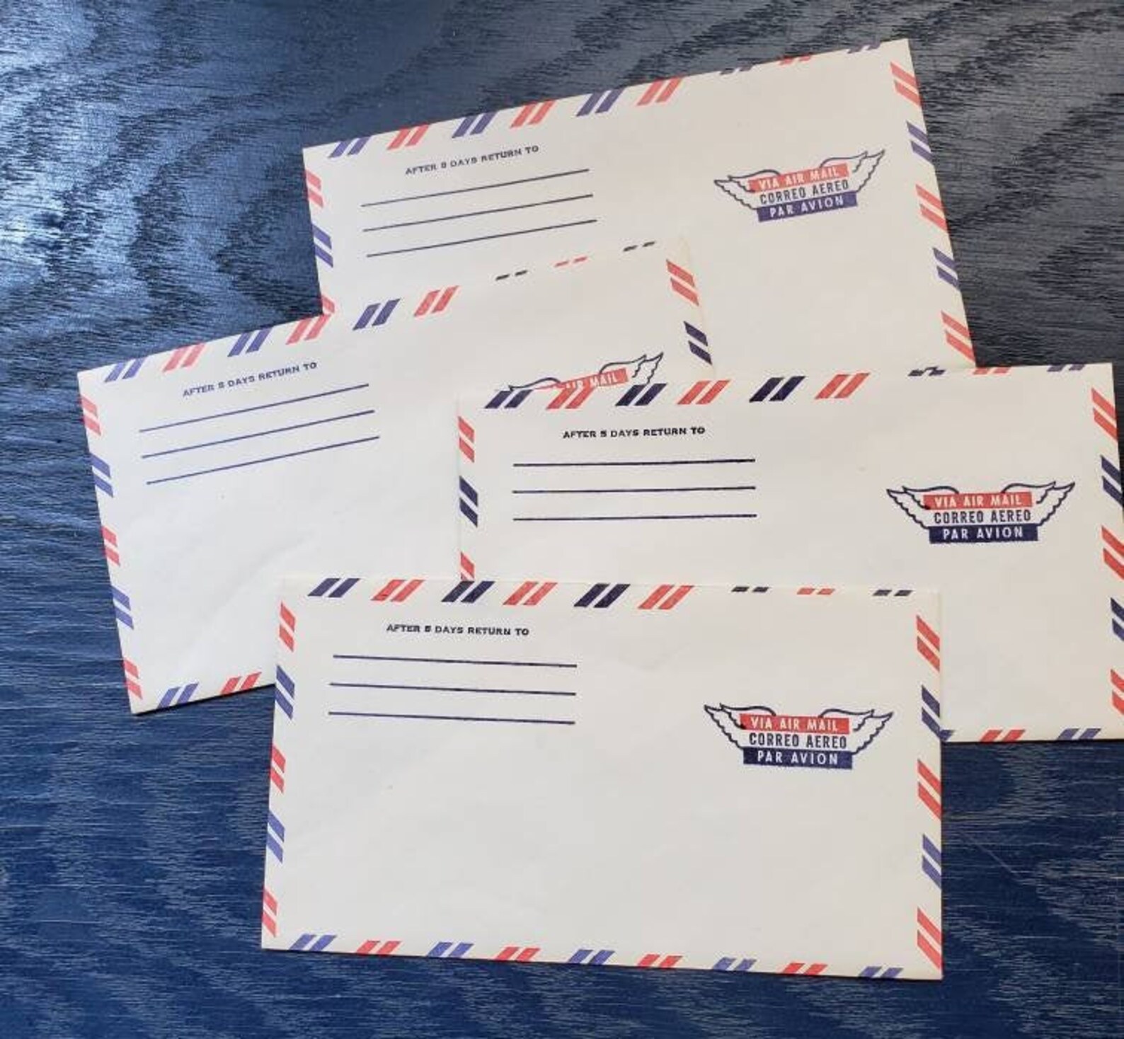 Vintage Air Mail Letter Envelopes Set of 8 New Old Stock - Etsy
