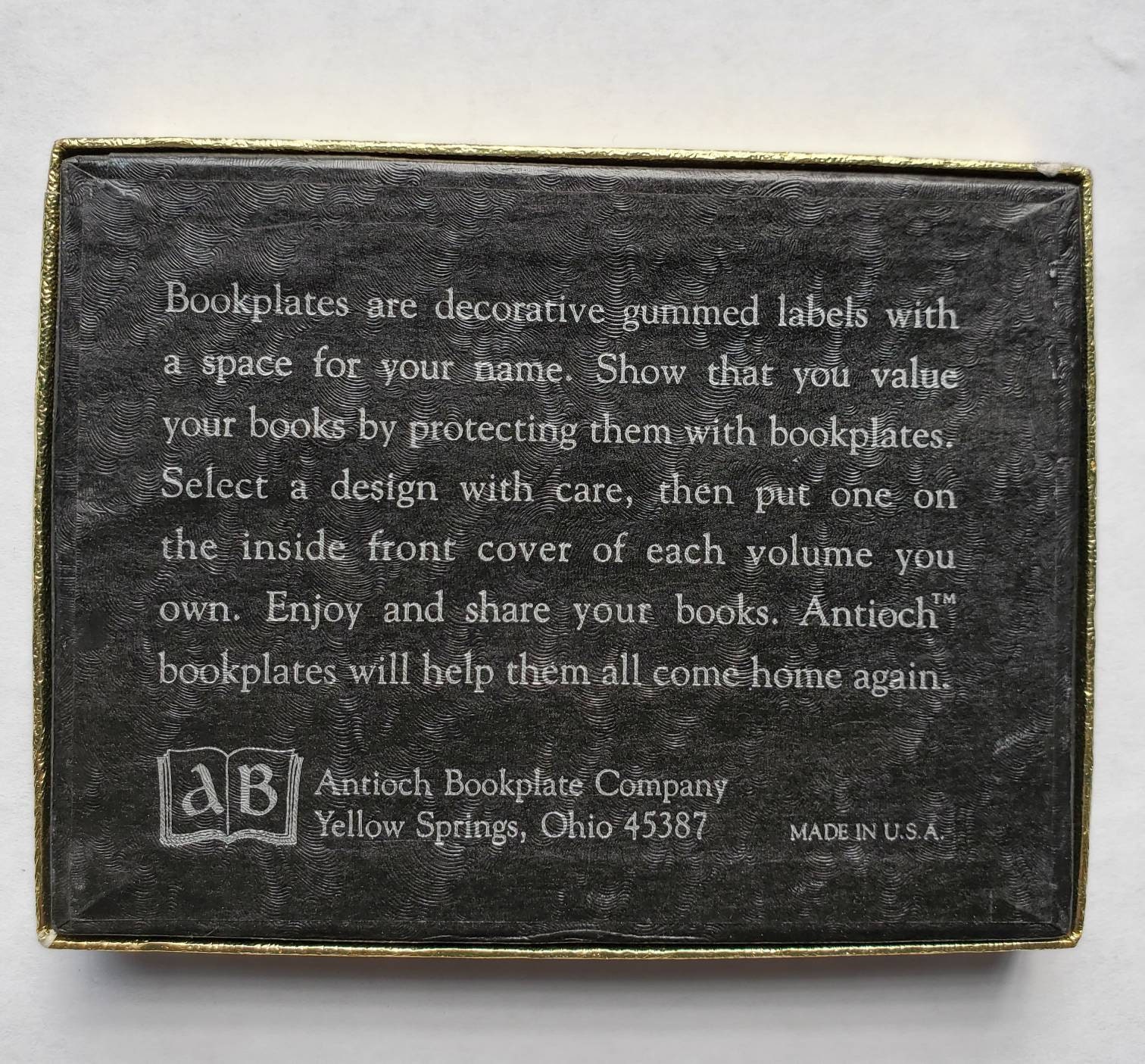 Vintage Book Plate Label, YOUR CHOICE: 5 Pieces 2 Colors, Brown or Wine ...