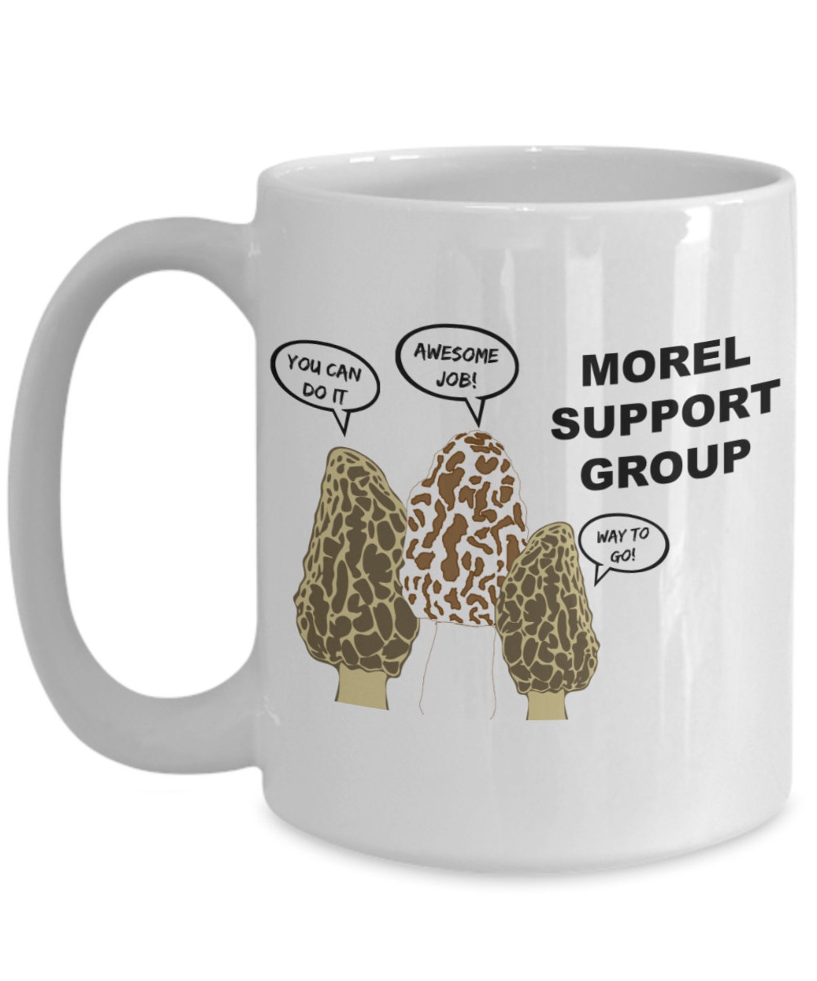Morel Support Group Mug Mushroom Lover Coffee Cup Mushroom - Etsy