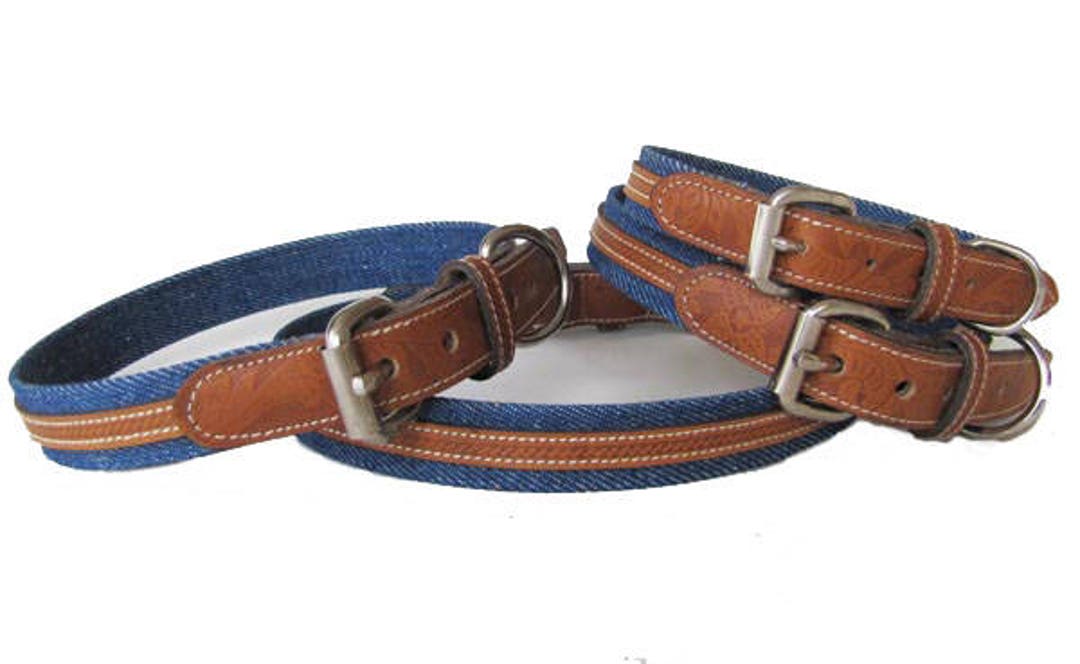 Western-style COWBOY Dog Collars | Genuine Hand-tooled Leather and ...