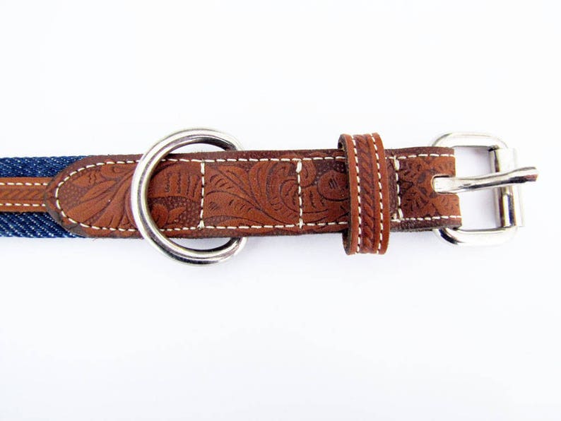 Western-style COWBOY Dog Collars | Genuine Hand-tooled Leather and ...