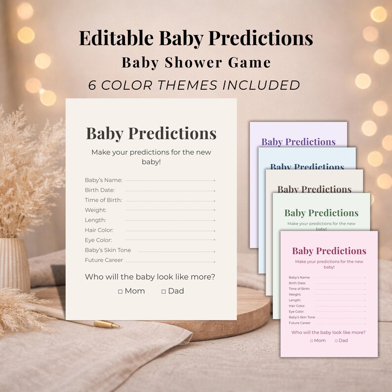 Emoji Baby Pictionary Game Printable, Baby Shower Emoji Quiz, Editable ...