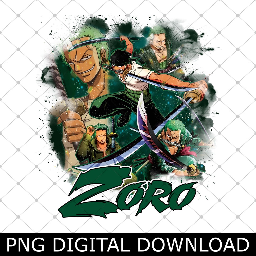 Retro Anime Zoro Png, Anime Vintage Roronoa Z0ro Png, Zoro One Piece ...