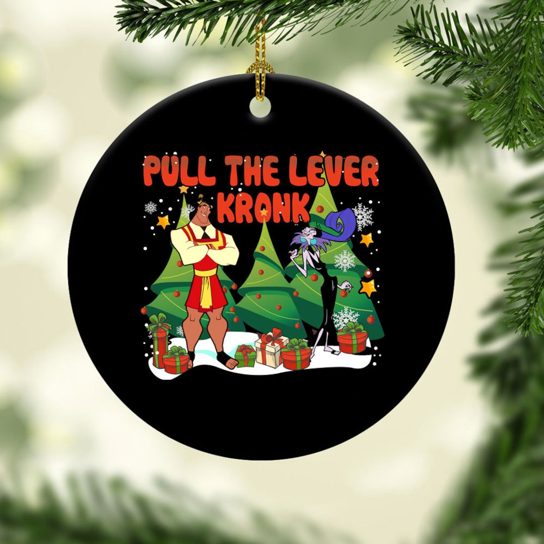 Retro 90s Yzma and Kronk Pull the Lever Xmas Lights - Etsy