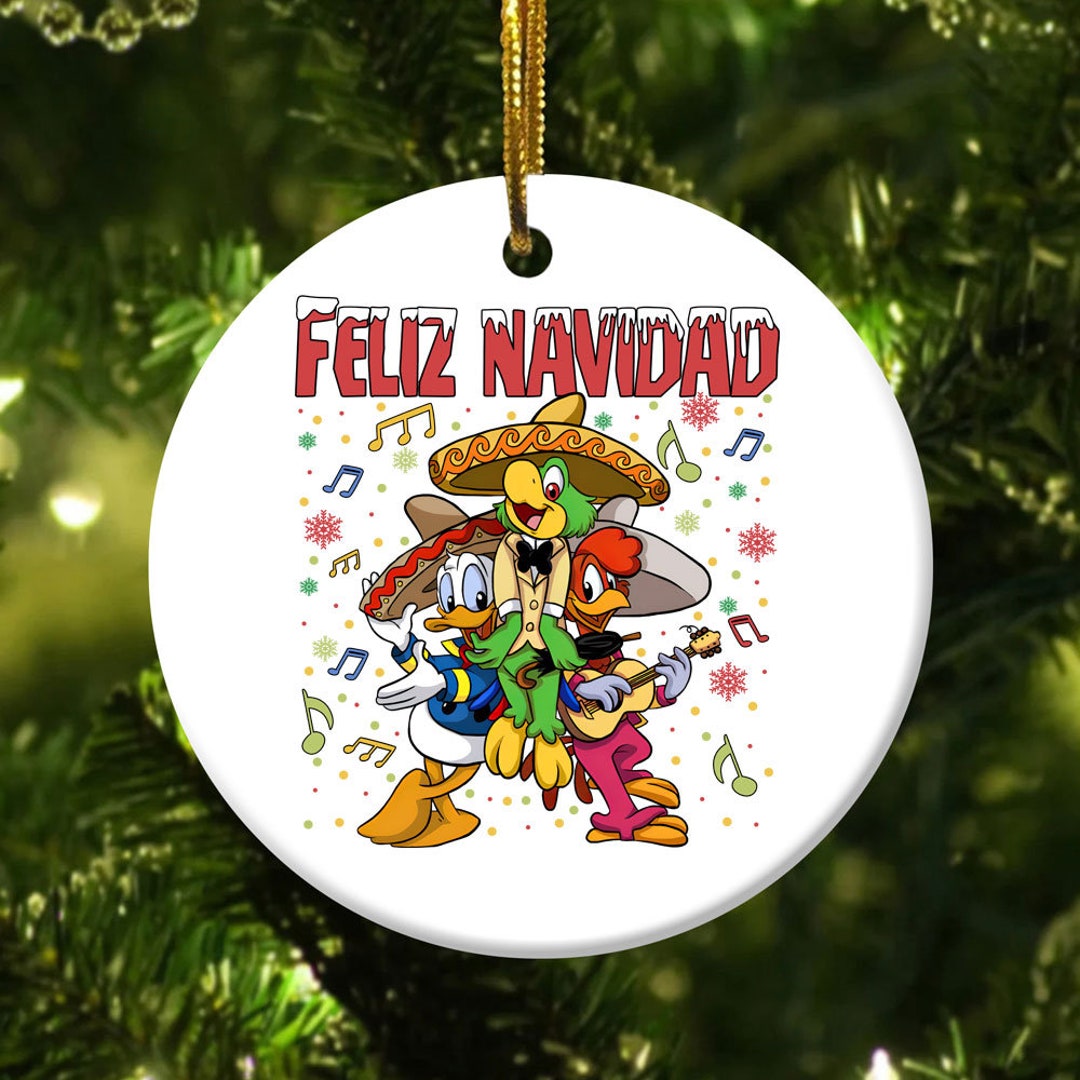 Feliz Navidad the Three Caballeros Ornament Donald Jose - Etsy
