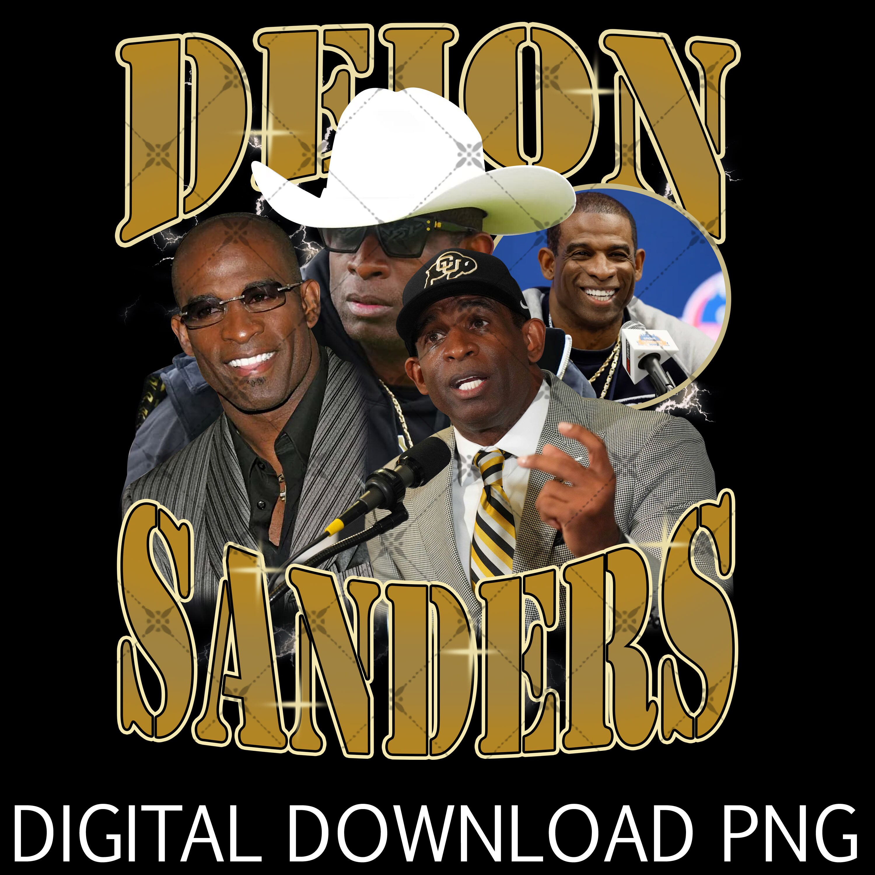 Vintage 90s Deion Sanders Png Dei0n Sanders Png Deion - Etsy