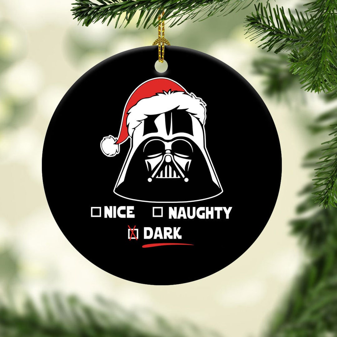 Santa Darth Vader List Ornament Star Christmas Wars Darth - Etsy