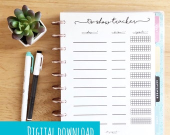 PRINTABLE CLASSIC Happy Planner Mood Tracker Happy Planner Insert ...