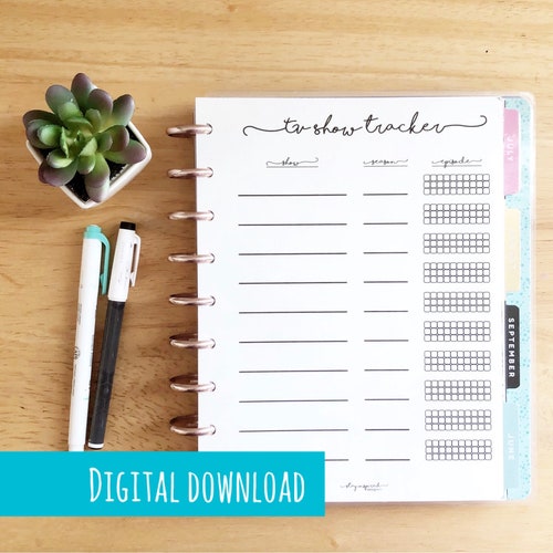 PRINTABLE CLASSIC Happy Planner Mood Tracker Happy Planner - Etsy