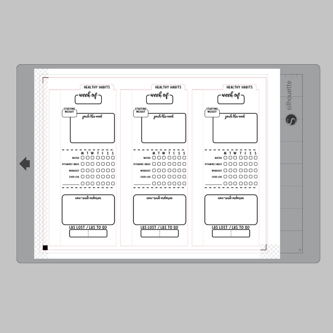 PRINTABLE MINI Happy Planner Healthy Habit Tracker | MINI Happy Planner ...