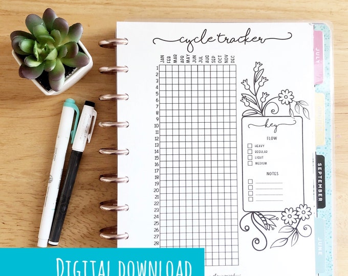 PRINTABLE - CLASSIC Happy Planner Reading Log | Happy Planner Insert ...