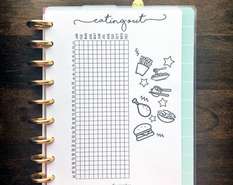 PRINTABLE CLASSIC Happy Planner Mood Tracker Happy Planner Insert ...
