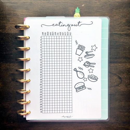 PRINTABLE CLASSIC Happy Planner Mood Tracker Happy Planner | Etsy
