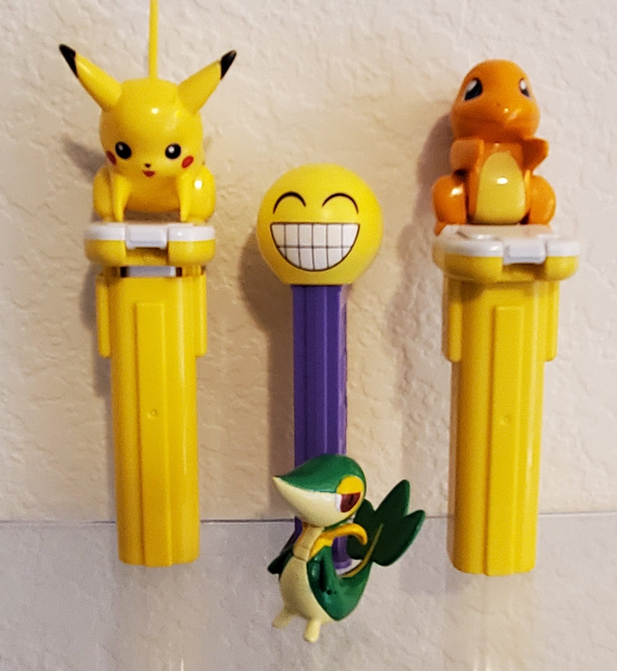 Pokemon LOT: Pikachu Silk Coin Purse, Yellow Sunglasses, Charmander ...