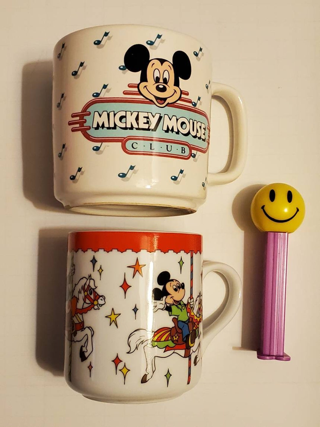Vintage 1980's Disneyland Mug YOUR CHOICE: Carousel Mug, Mickey Minnie ...
