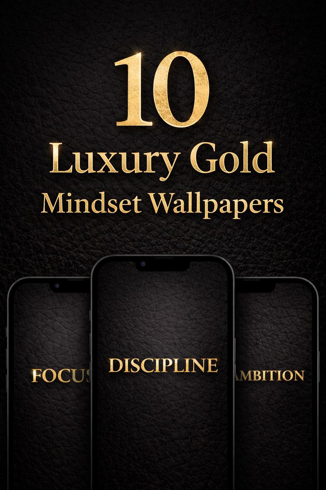 Luxury Gold Mindset Wallpapers | Discipline, Focus, Ambition (digital ...