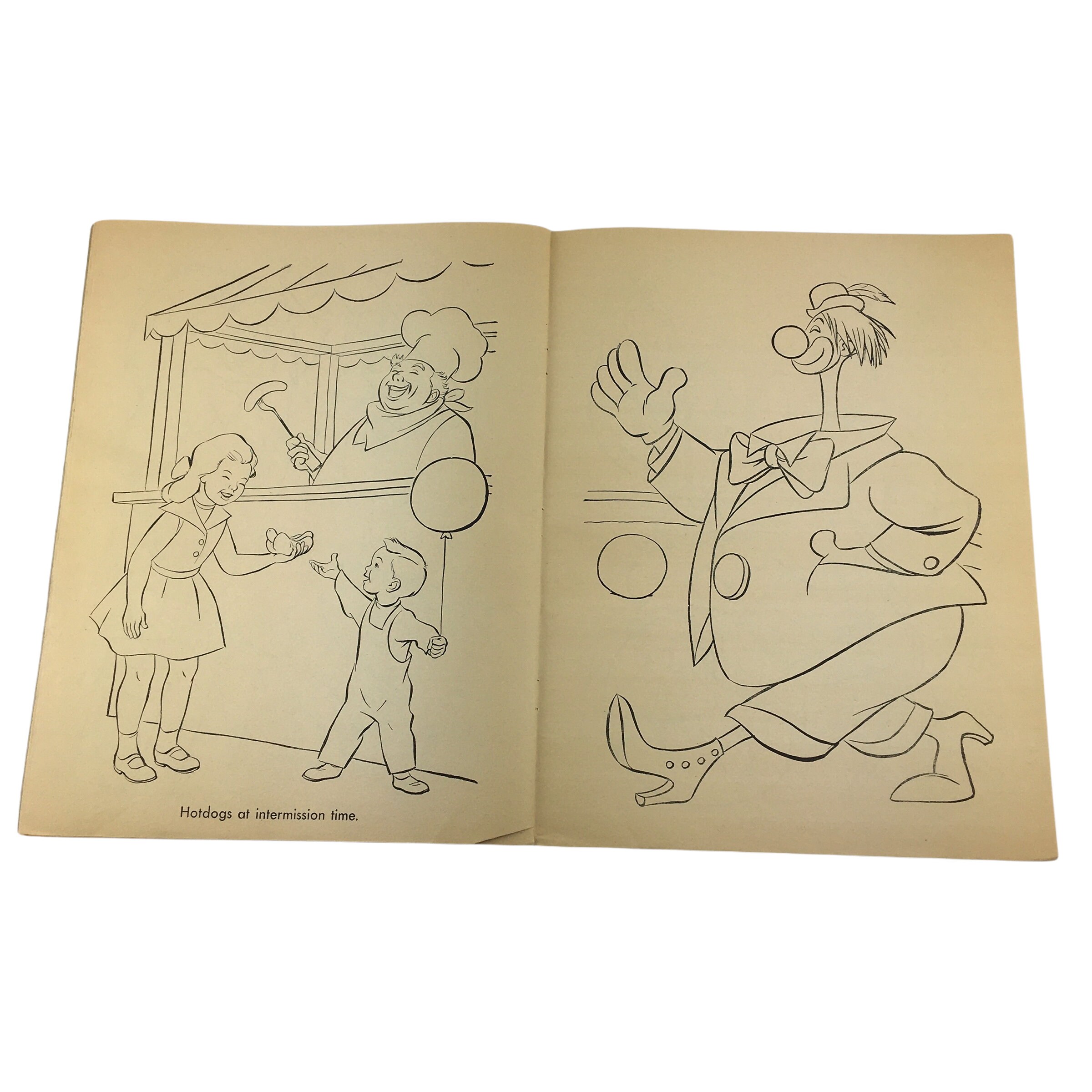 Vintage 1959 Circus Coloring Book Merrill Parade Book - Etsy