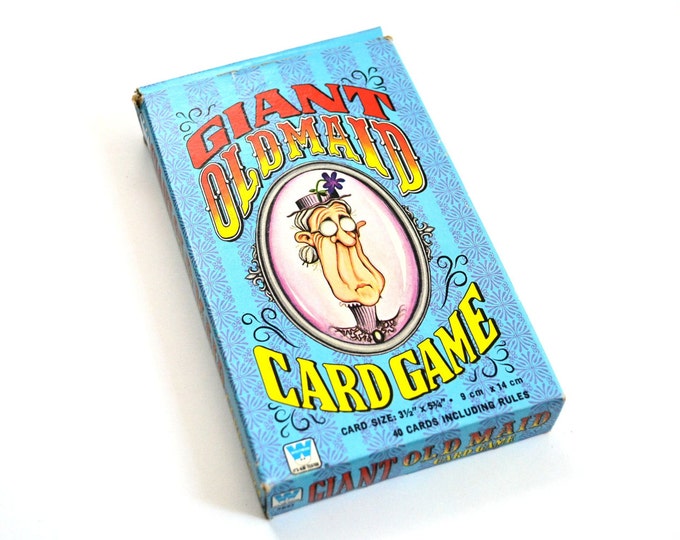 Vintage Old Maid Cards 1975, Giant Old Maid Cards, Complete Card Game, Hiram Hay, Greasy Grimes ...