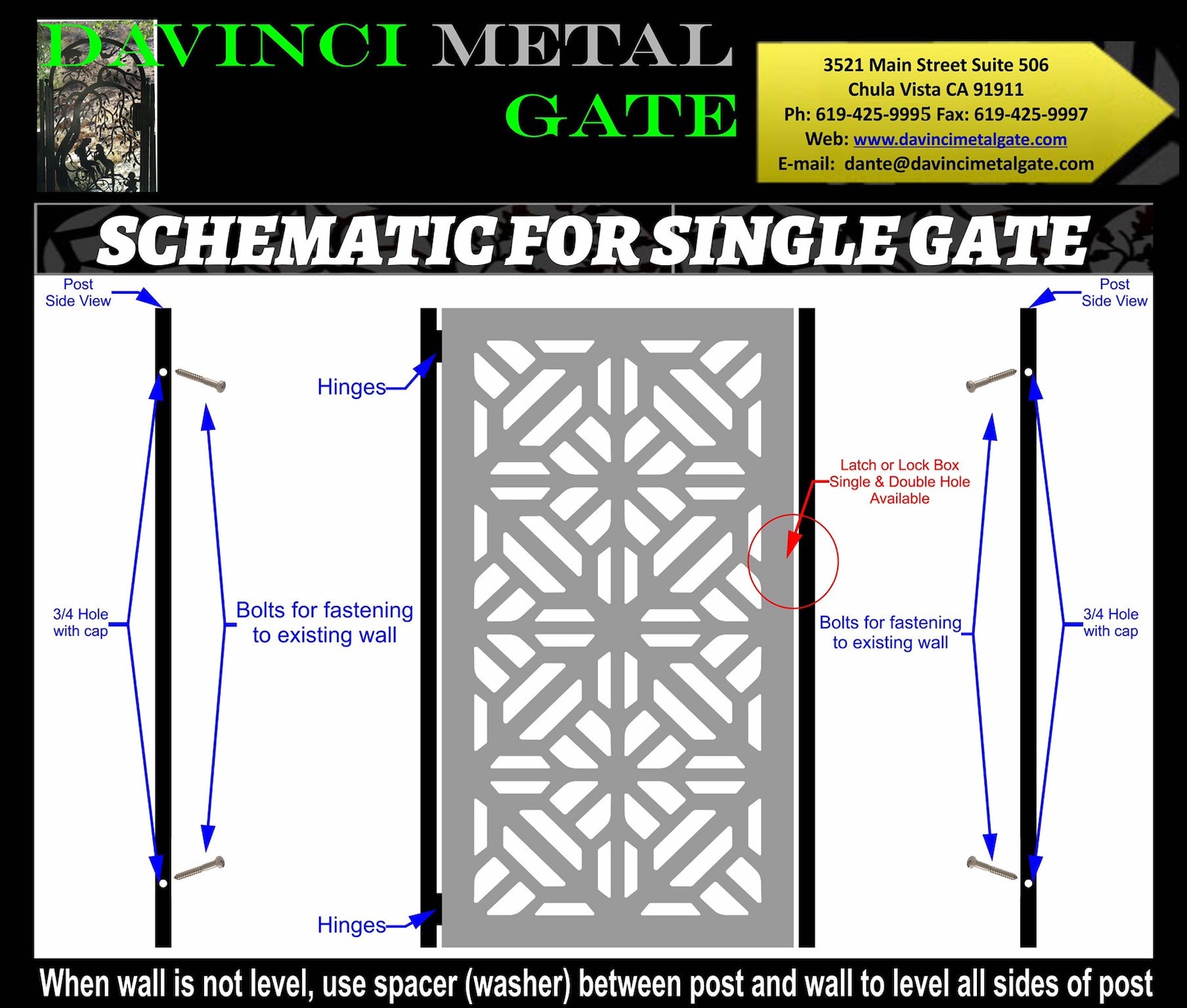 Contemporary Modern Metal Gate, Modern Metal Gate, Custom Size Art ...