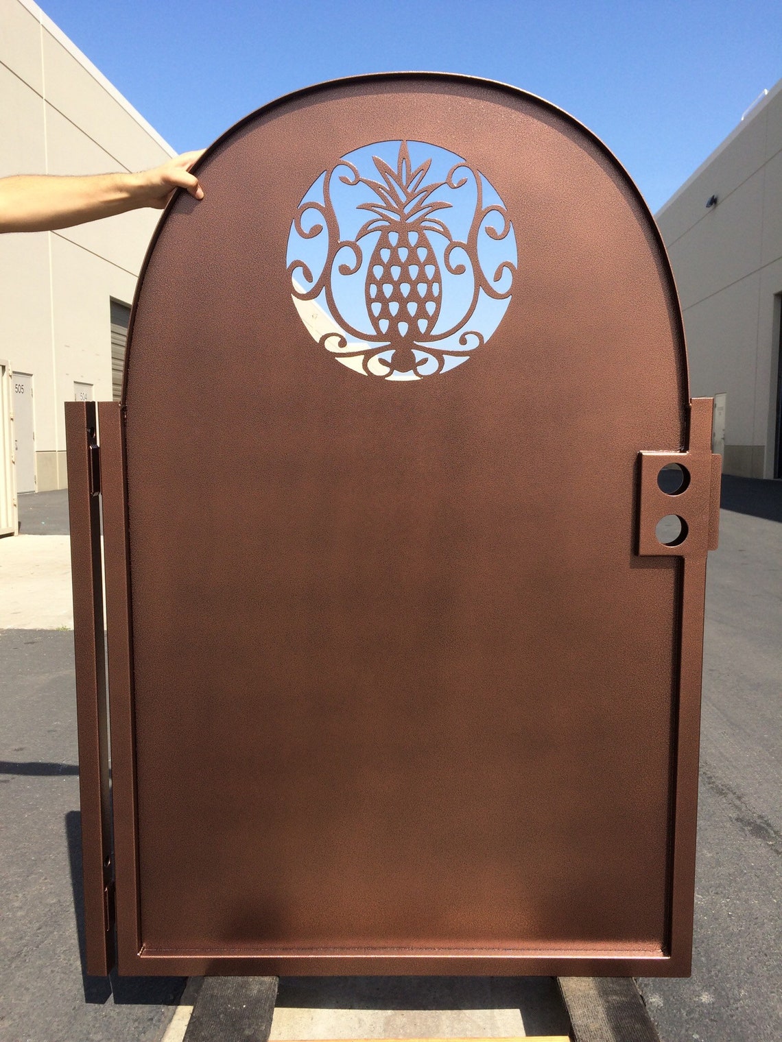 Solid Metal Gate Custom Art Pedestrian Walk Thru Entry Iron | Etsy