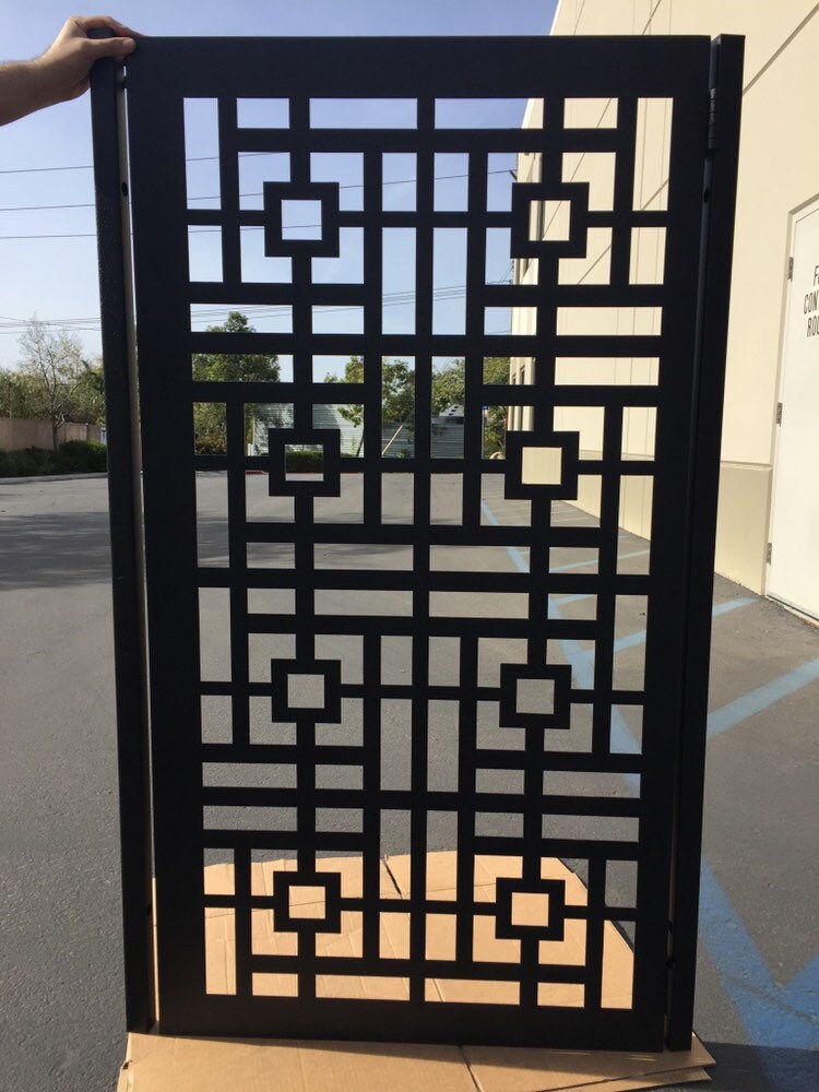 Urban Design Modern Metal Gate Custom Pedestrian Gat Garden Etsy