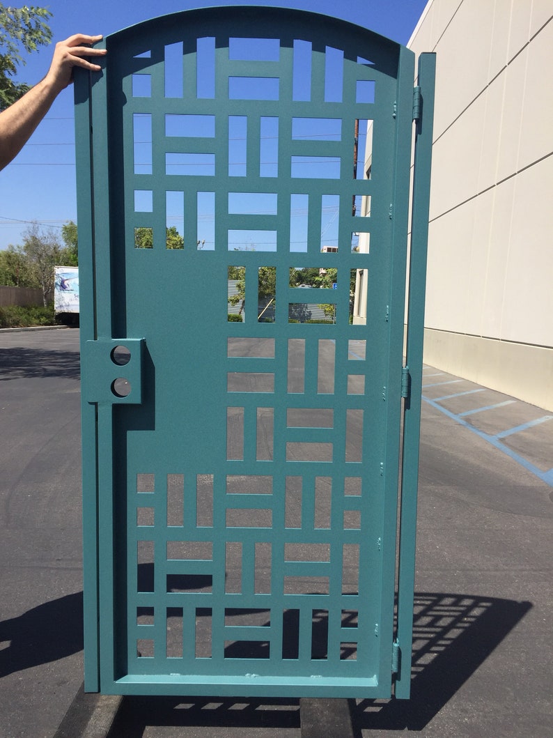 Contemporary Modern Metal Gatemodern Metal Gate Custom Size - Etsy
