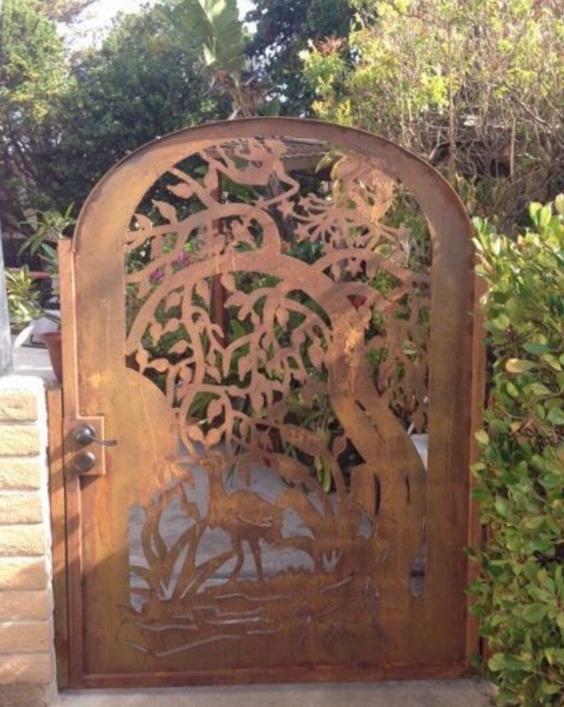 Contemporary Modern Metal Gatemodern Metal Gate Custom Size - Etsy