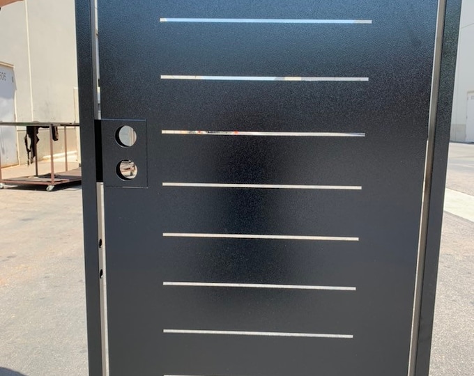 Privacy Metal Gate, Modern Metal Gate, Custom Art Pedestrian Walk Thru ...