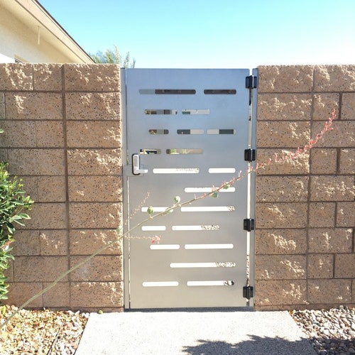 Privacy Metal Gate Modern Metal Gate Custom Art Pedestrian - Etsy