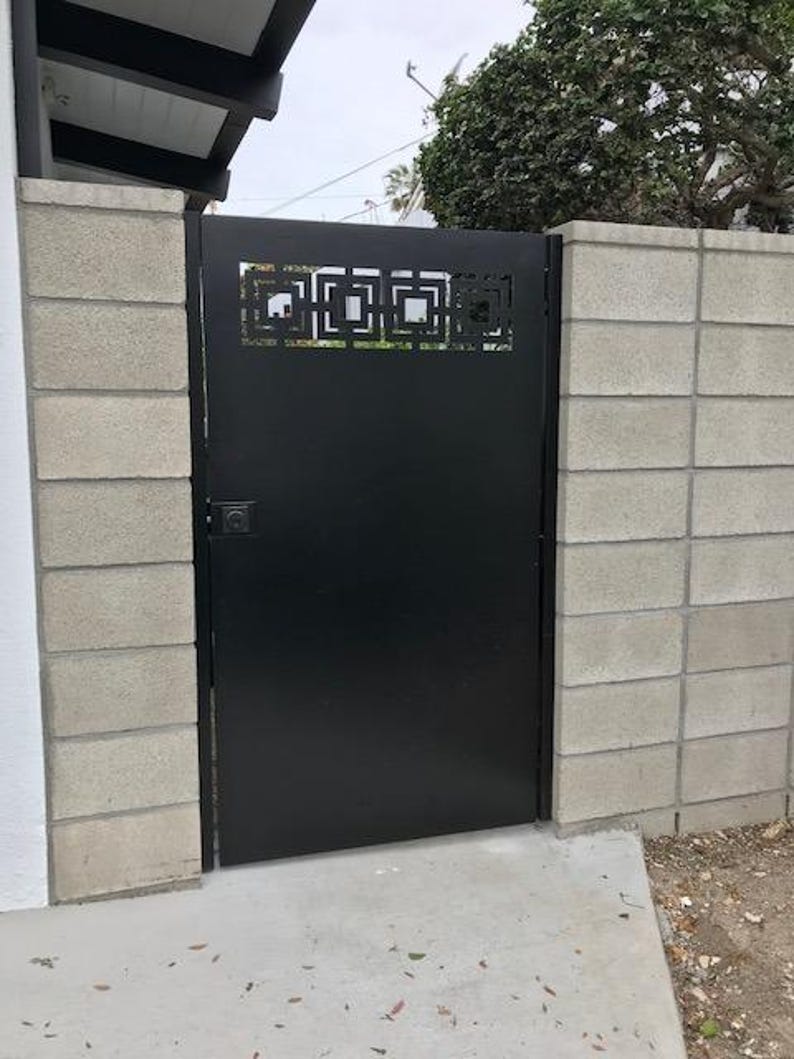 Handcrafted Steel Entry Gate: Custom Metal Garden Gate - Etsy