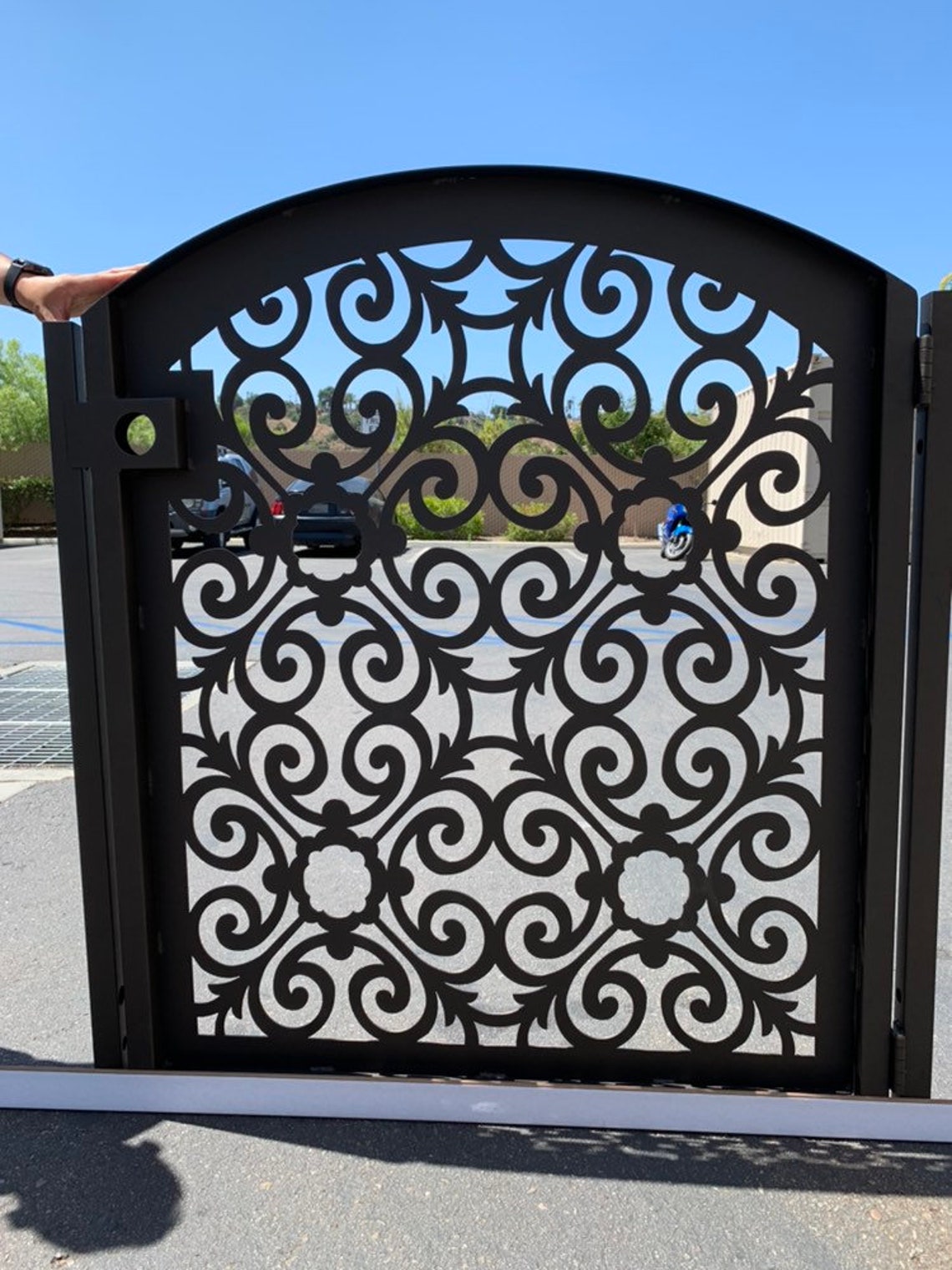 Contemporary Modern Metal Gate Modern Metal Gate Custom Size - Etsy