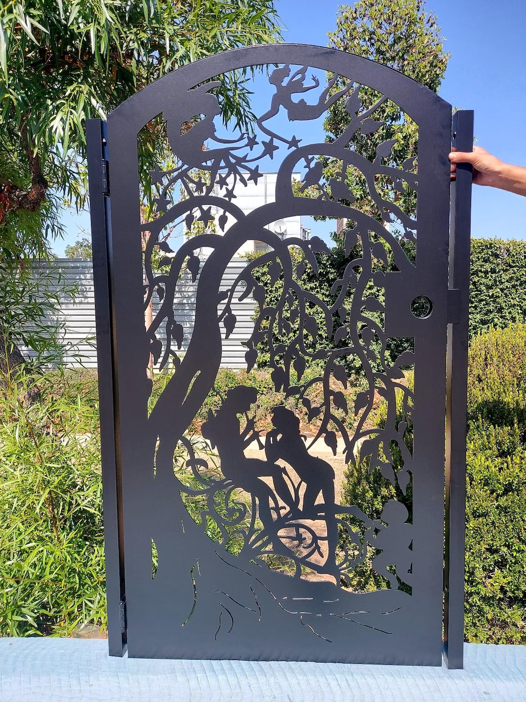 Contemporary Modern Metal Gate, Modern Metal Gate, Custom Size Art ...