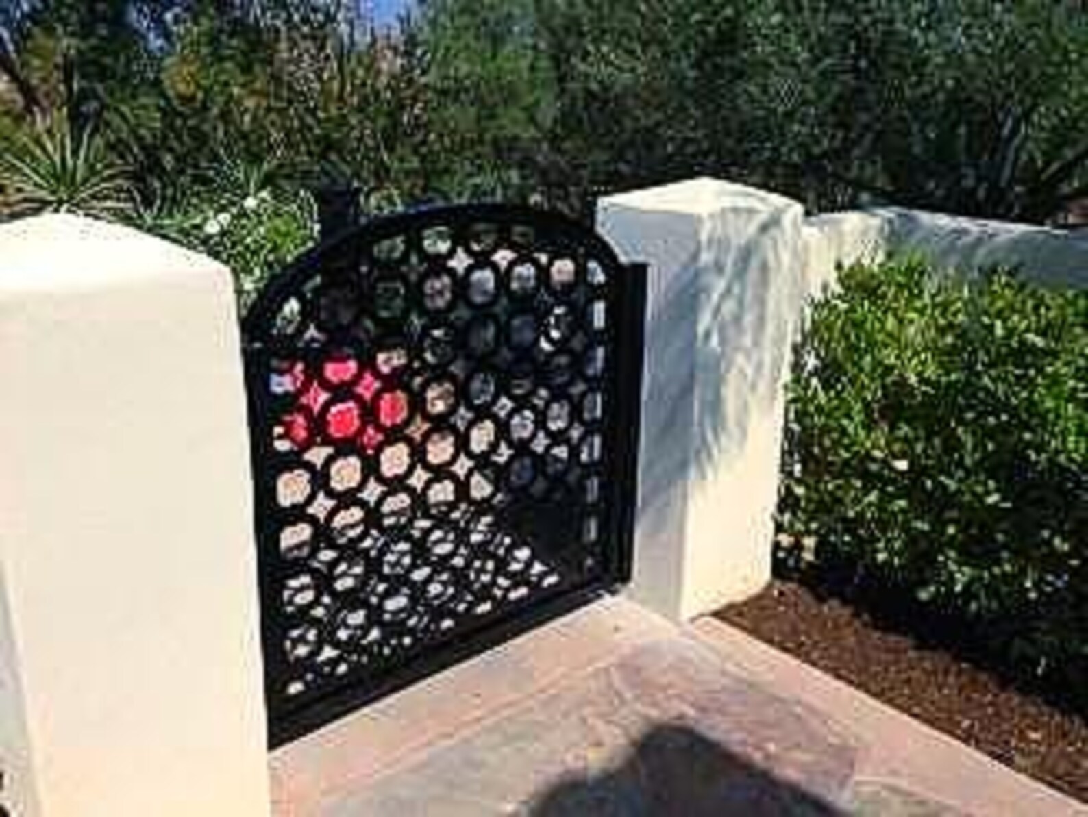 Contemporary Modern Metal Gate, Modern Metal Gate, Custom Size Art ...