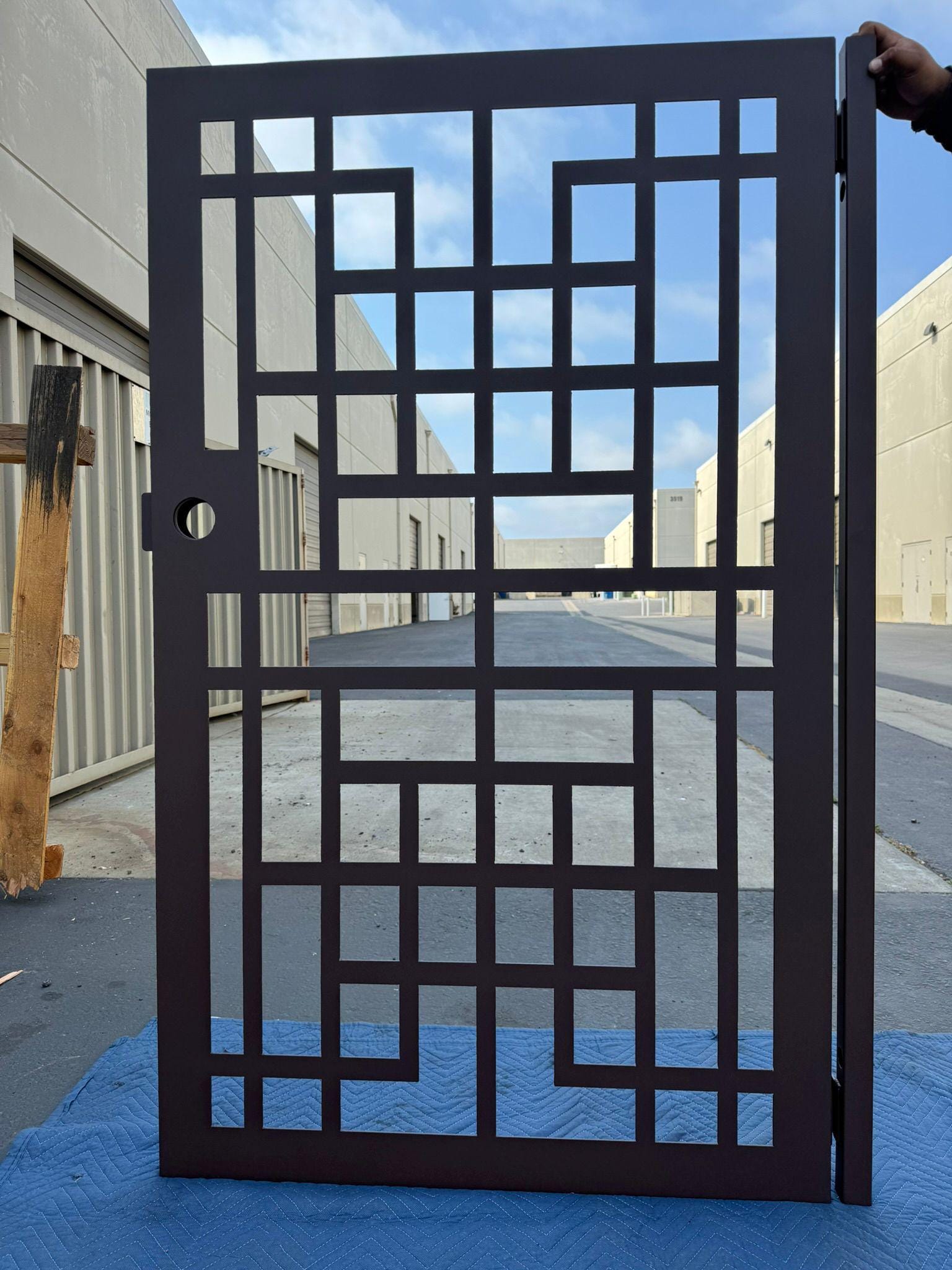 Privacy Gate for Side Courtyard | Steel Gate | Pedestrian Iron Gate ...