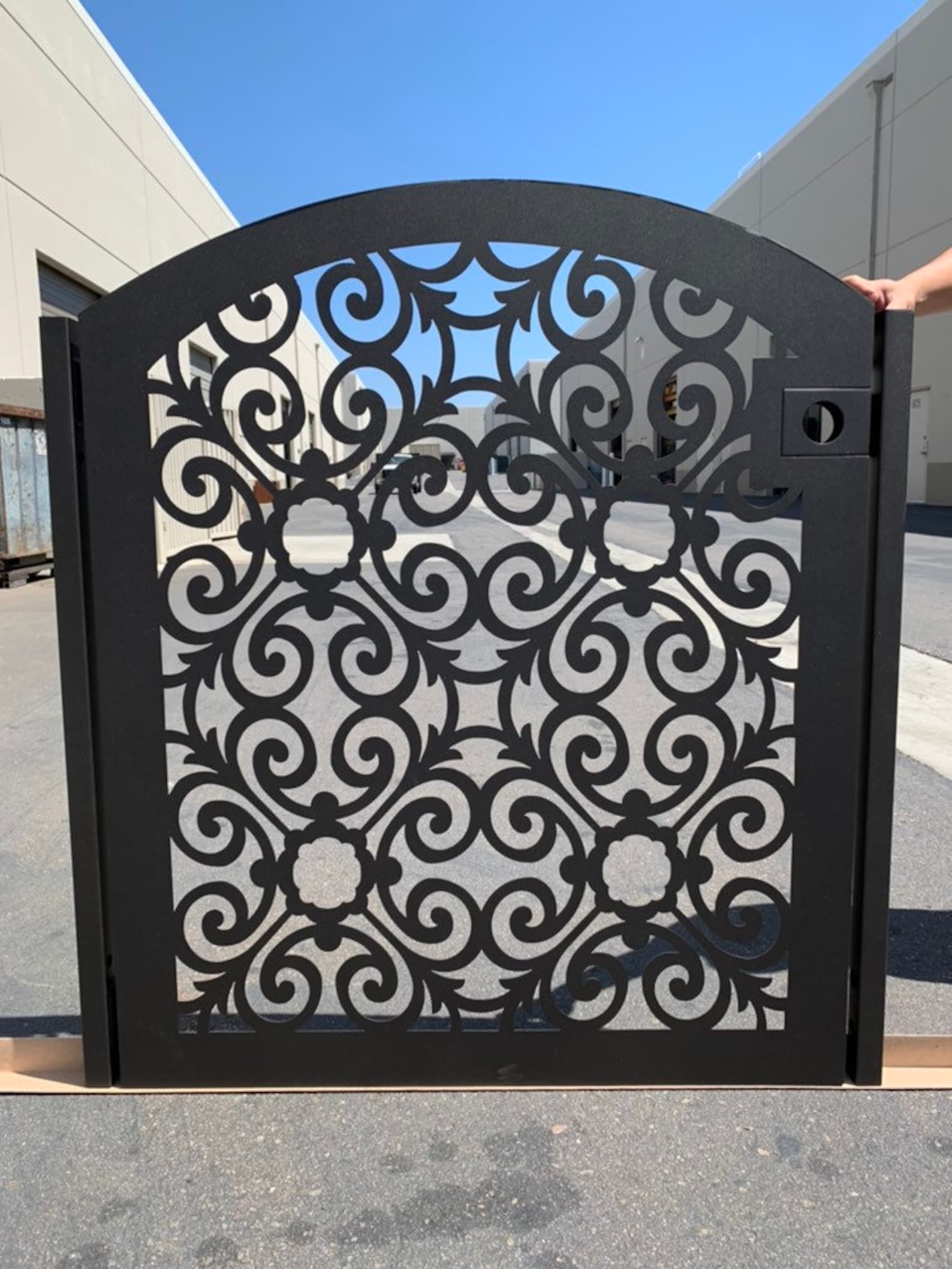 Contemporary Modern Metal Gate Modern Metal Gate Custom Size - Etsy