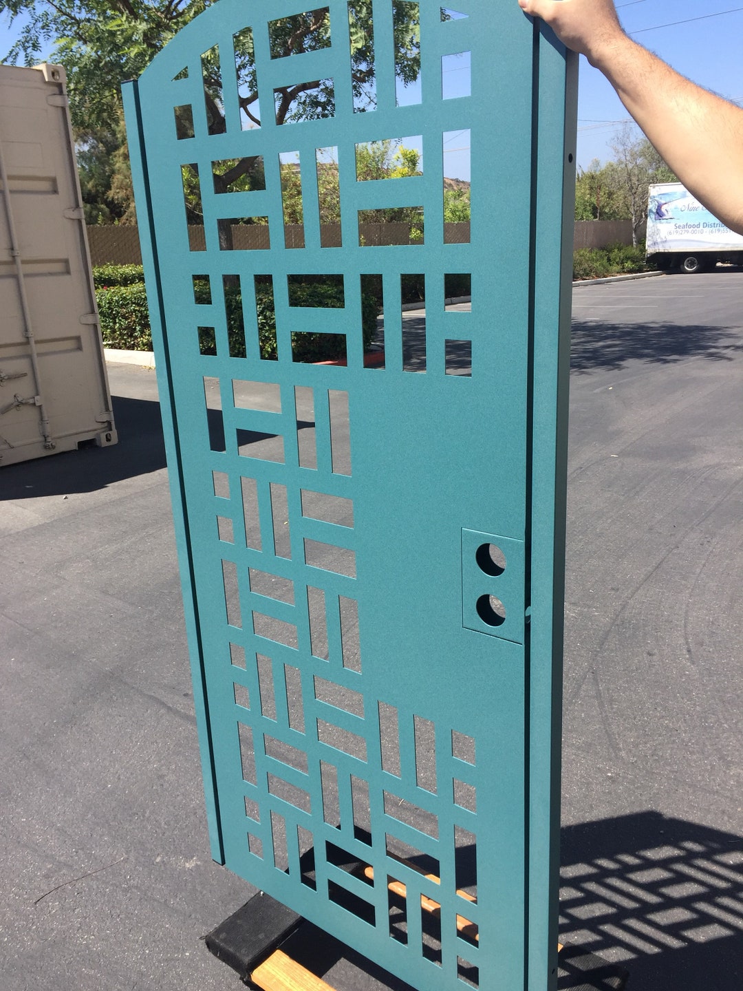 Contemporary Modern Metal Gate,modern Metal Gate , Custom Size Art ...