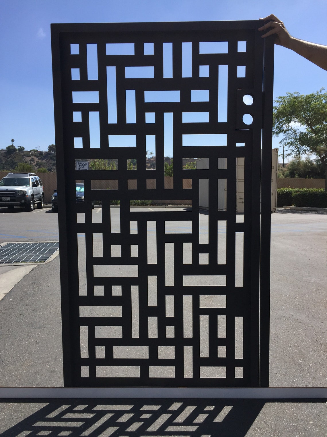 Contemporary modern metal gateModern Metal Gate Custom | Etsy