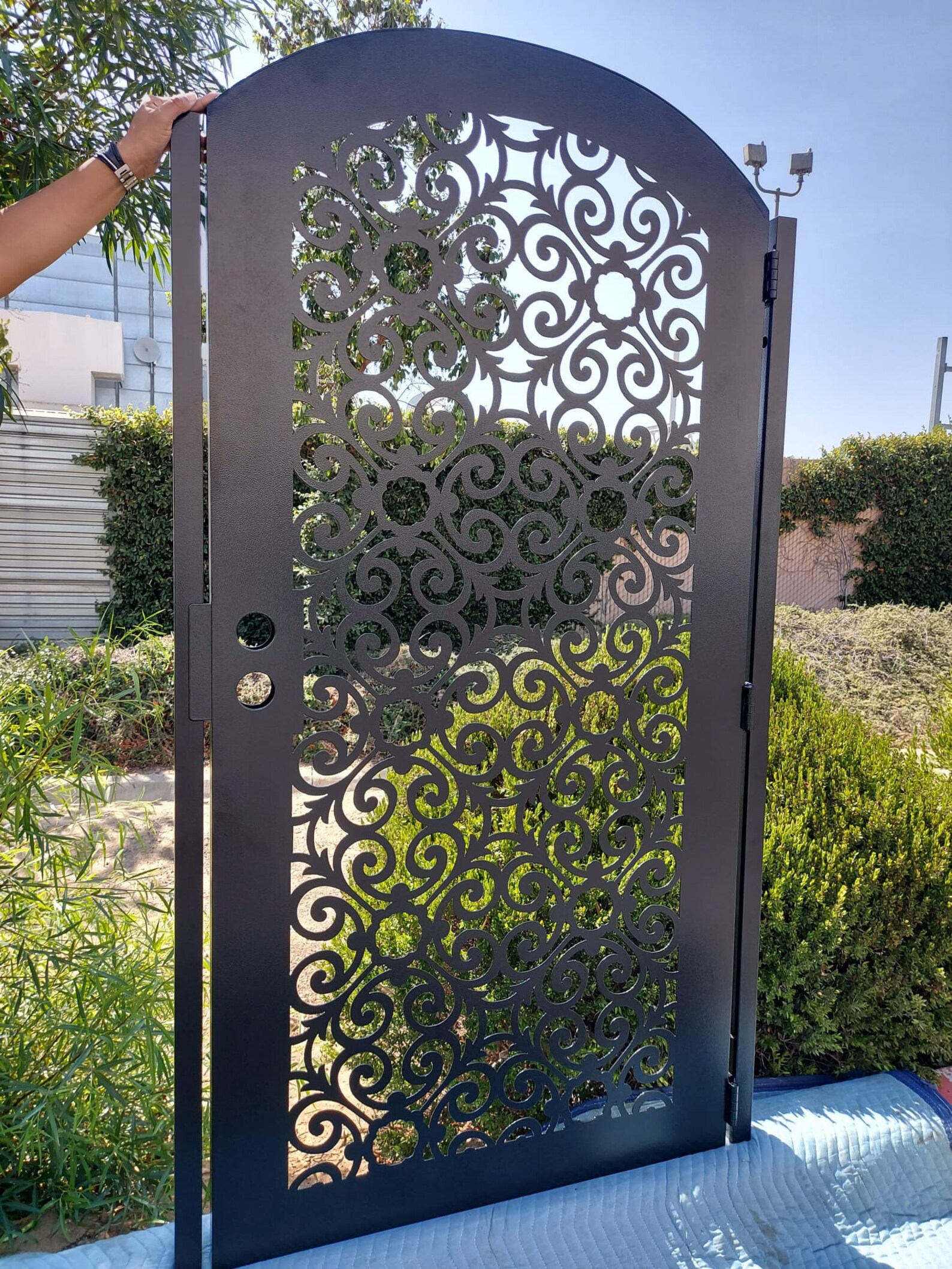Metal Gatemodern Metal Gate Custom Art Pedestrian Walk Thru - Etsy