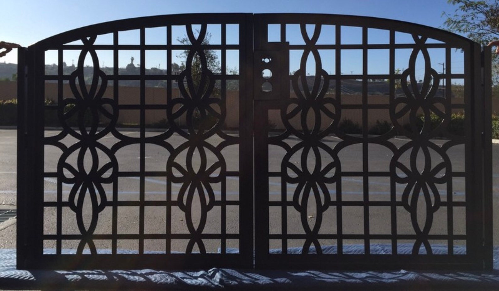 Contemporary Dual Entry Metal Gate Ornamental Iron Garden - Etsy