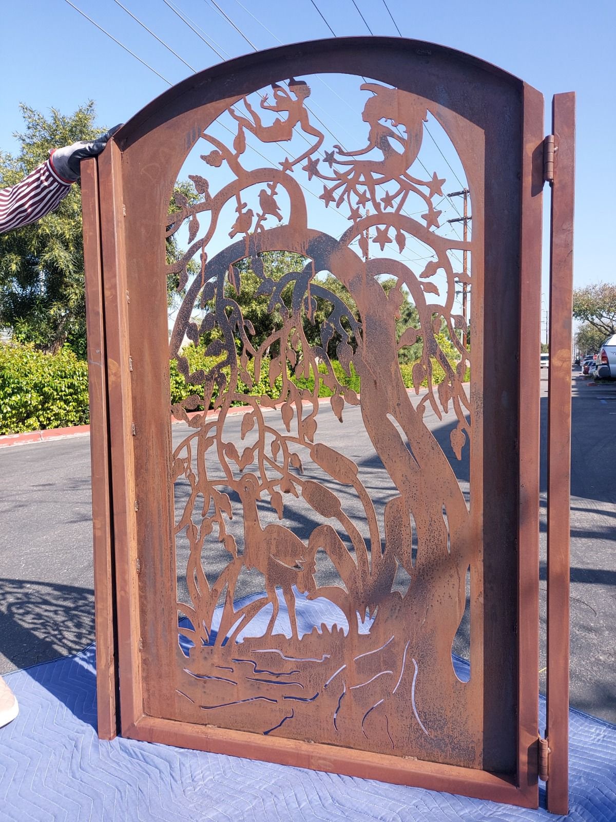 Contemporary Modern Metal Gatemodern Metal Gate Custom Size - Etsy